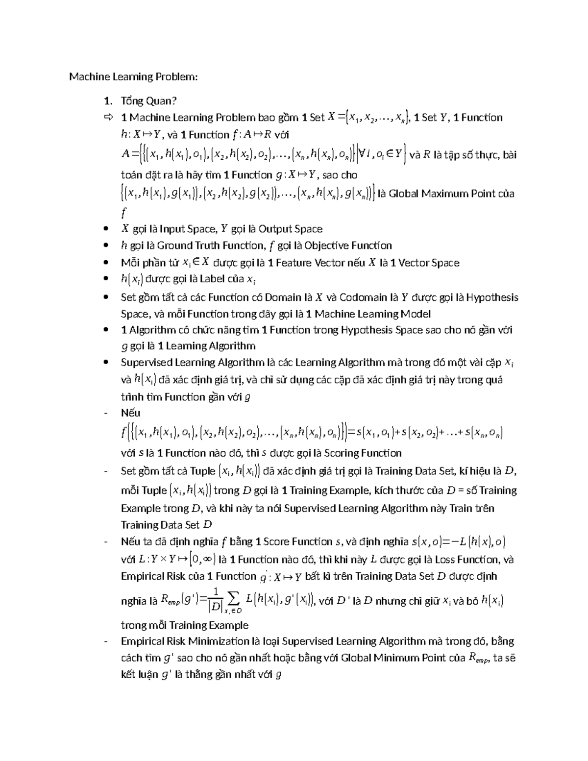 Machine Learning Overview: Key Concepts and Algorithms - Studocu