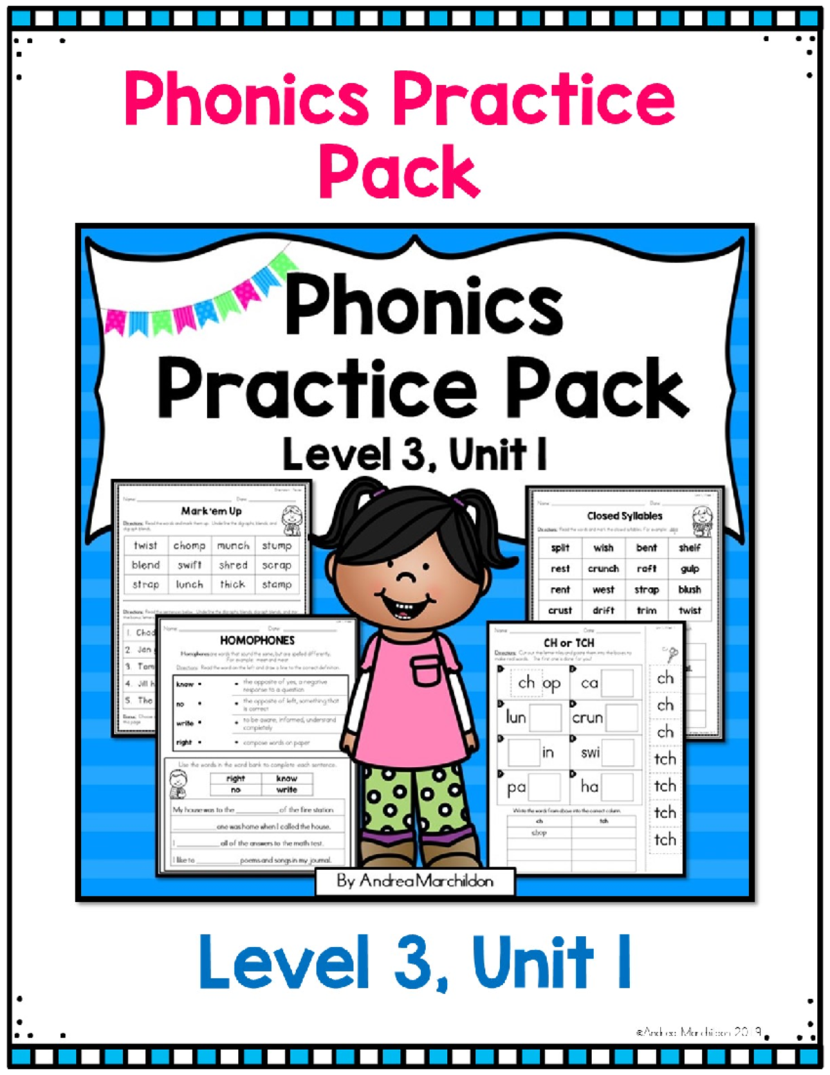 Phonics Practice Pack Level 3, Unit I: Closed Syllables & Homophones ...
