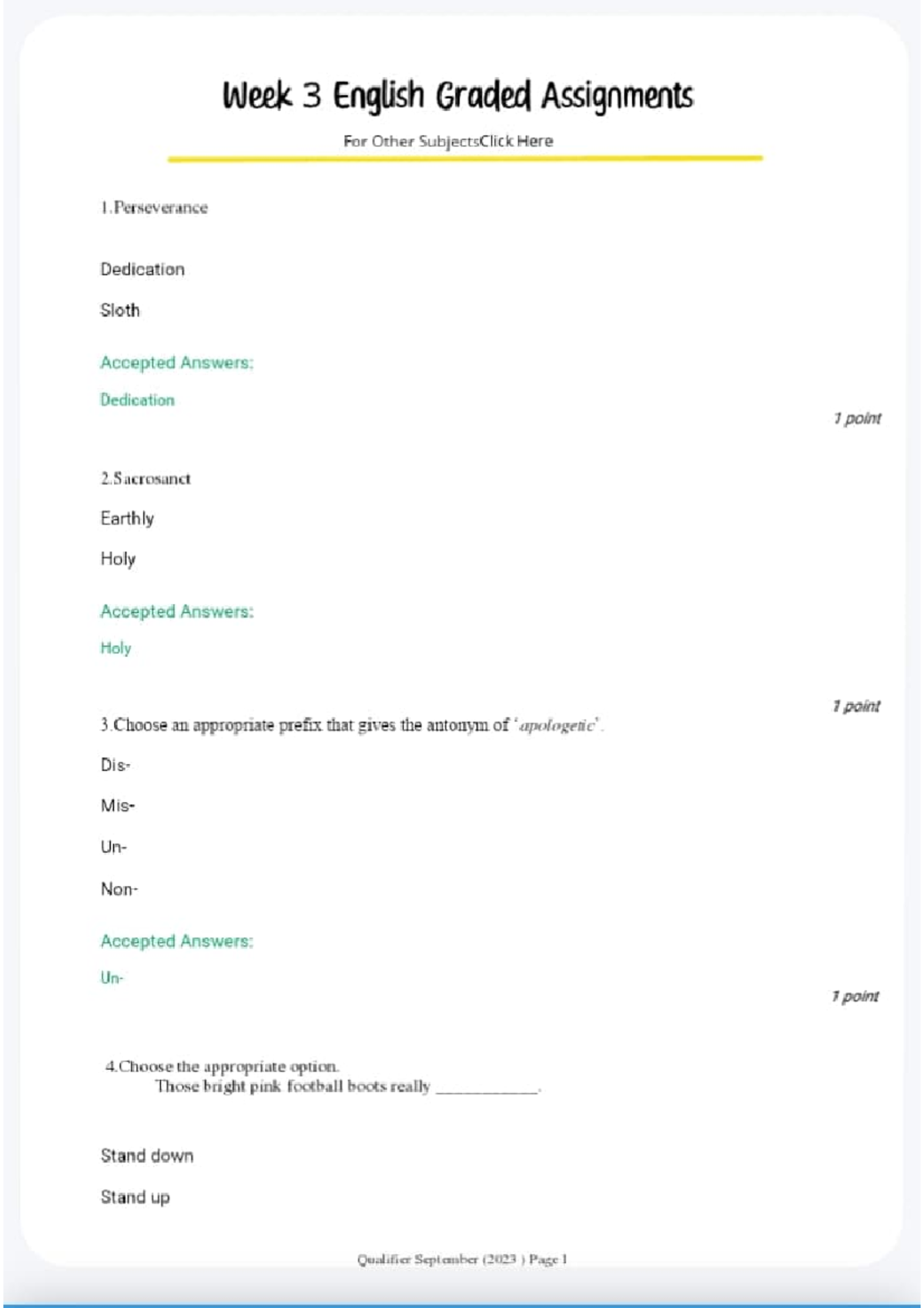 Week 3 Graded Assignment English (ENG101) - Studocu