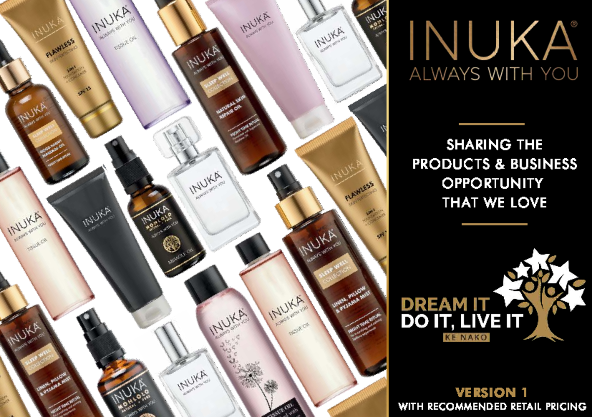 Inuka Product Catalogue 2024: Fragrances and Body Care - Studocu