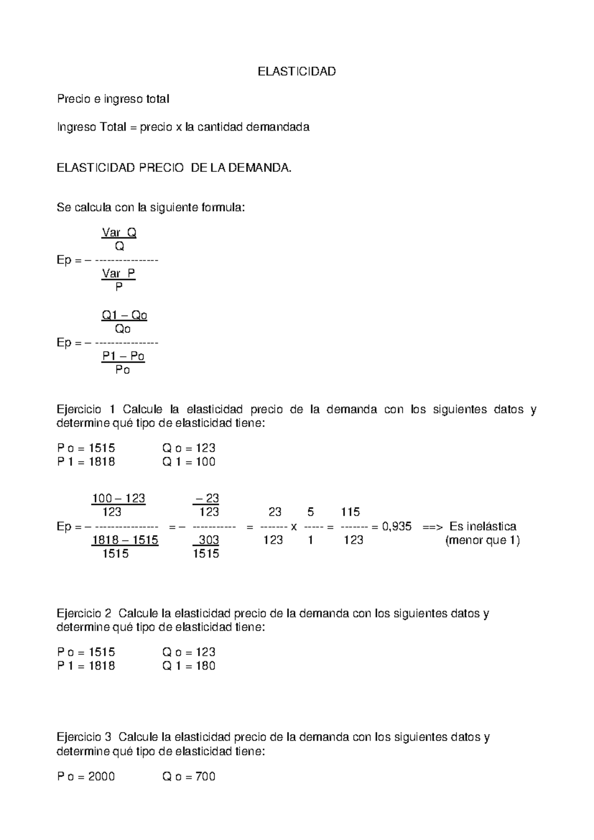 Fórmula De La Elasticidad Precio Cruzada De La Demanda