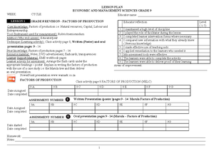 Gr 7 ems lesson plans term 1 week 1 10 grade 7 - GR. 7 EMS LESSON PLANS ...