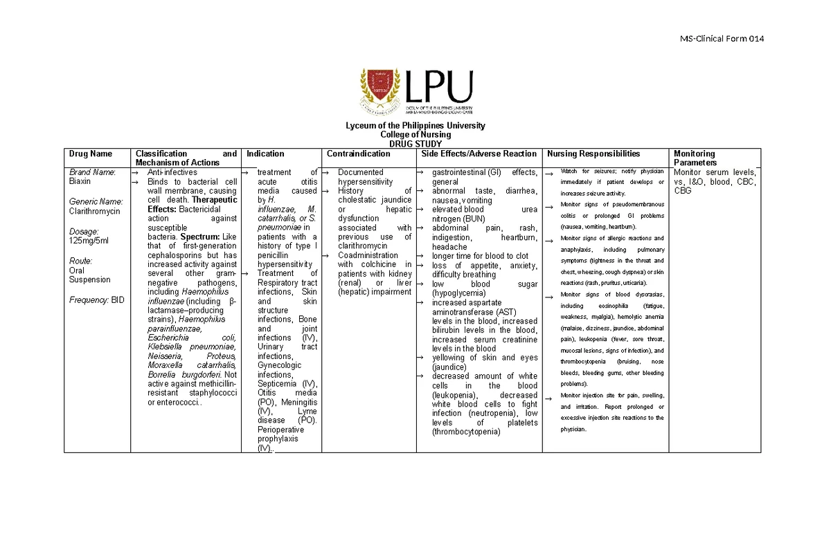 SESSION 1: RATIONALIZATION ACTIVITY ON PHARMACOKINETICS - Studocu