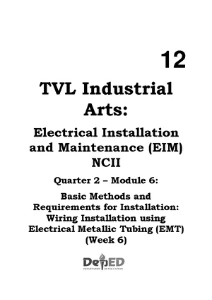 EIM Senior High Modules - Senior High S Senior High School TVL ...