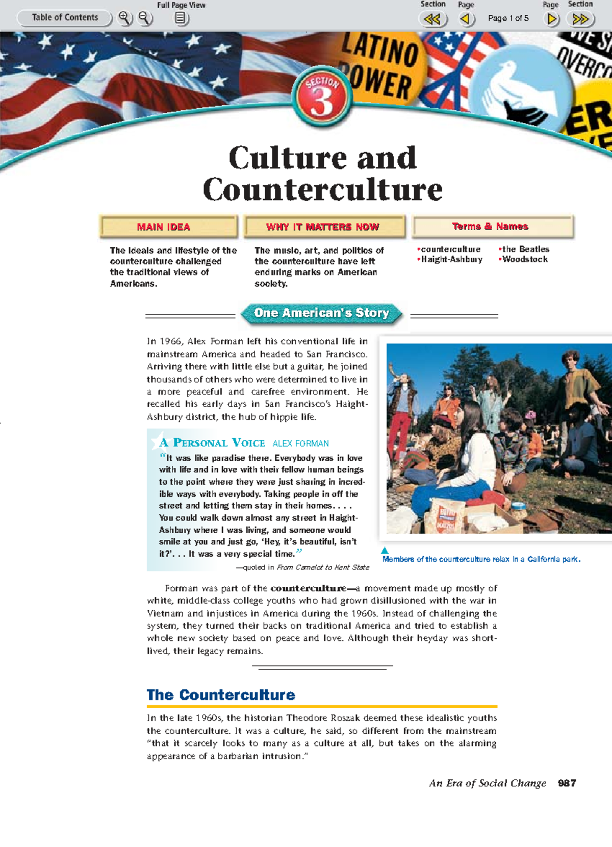 An Era of Social Change: The Rise and Fall of the 1960s Counterculture ...