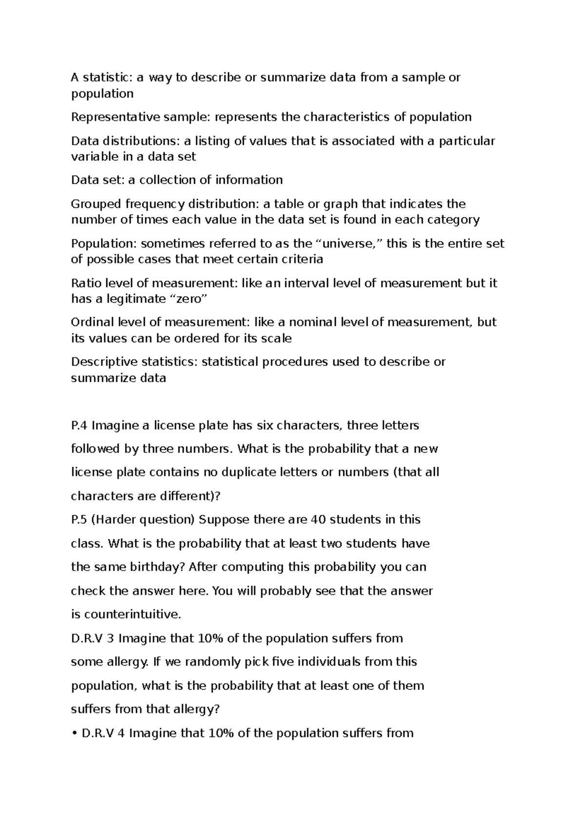 Eco2150 Lecture Notes: Understanding Statistics and Probability ...