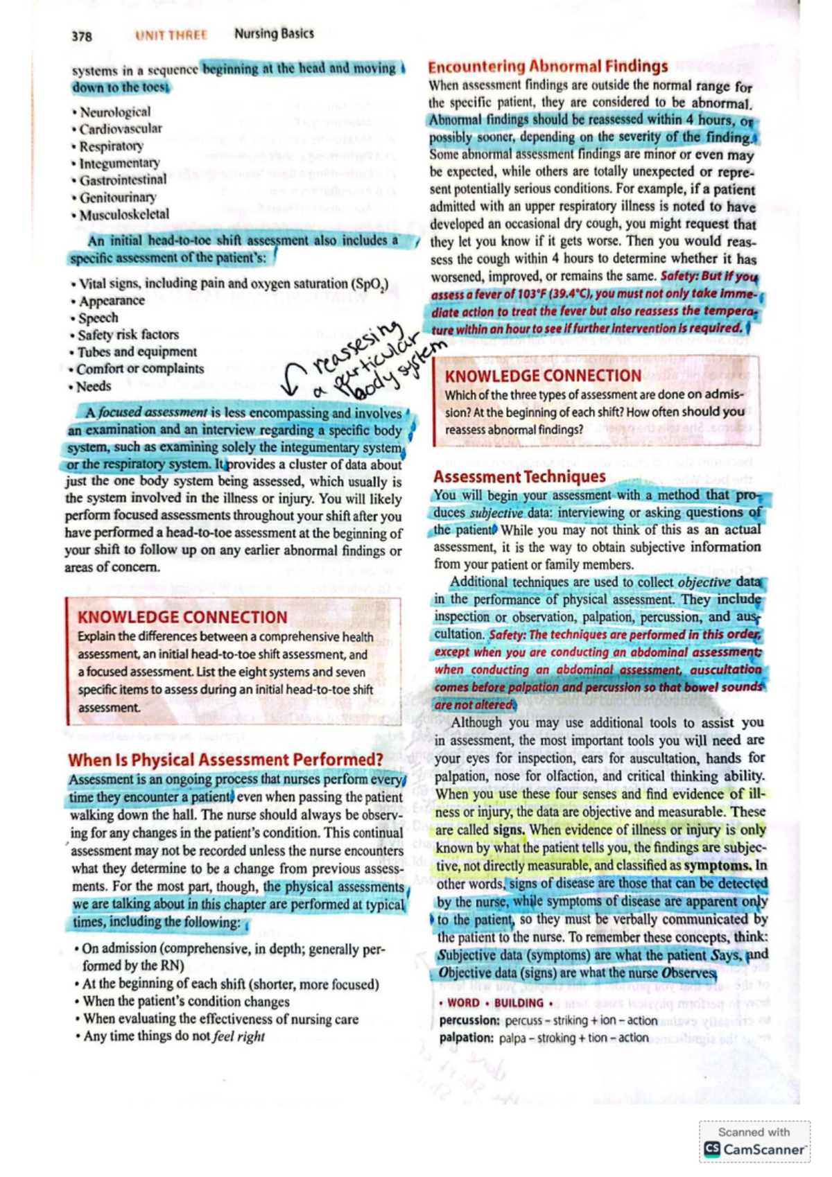 378 UNIT THREE Nursing Basics: Comprehensive Guide to Physical ...