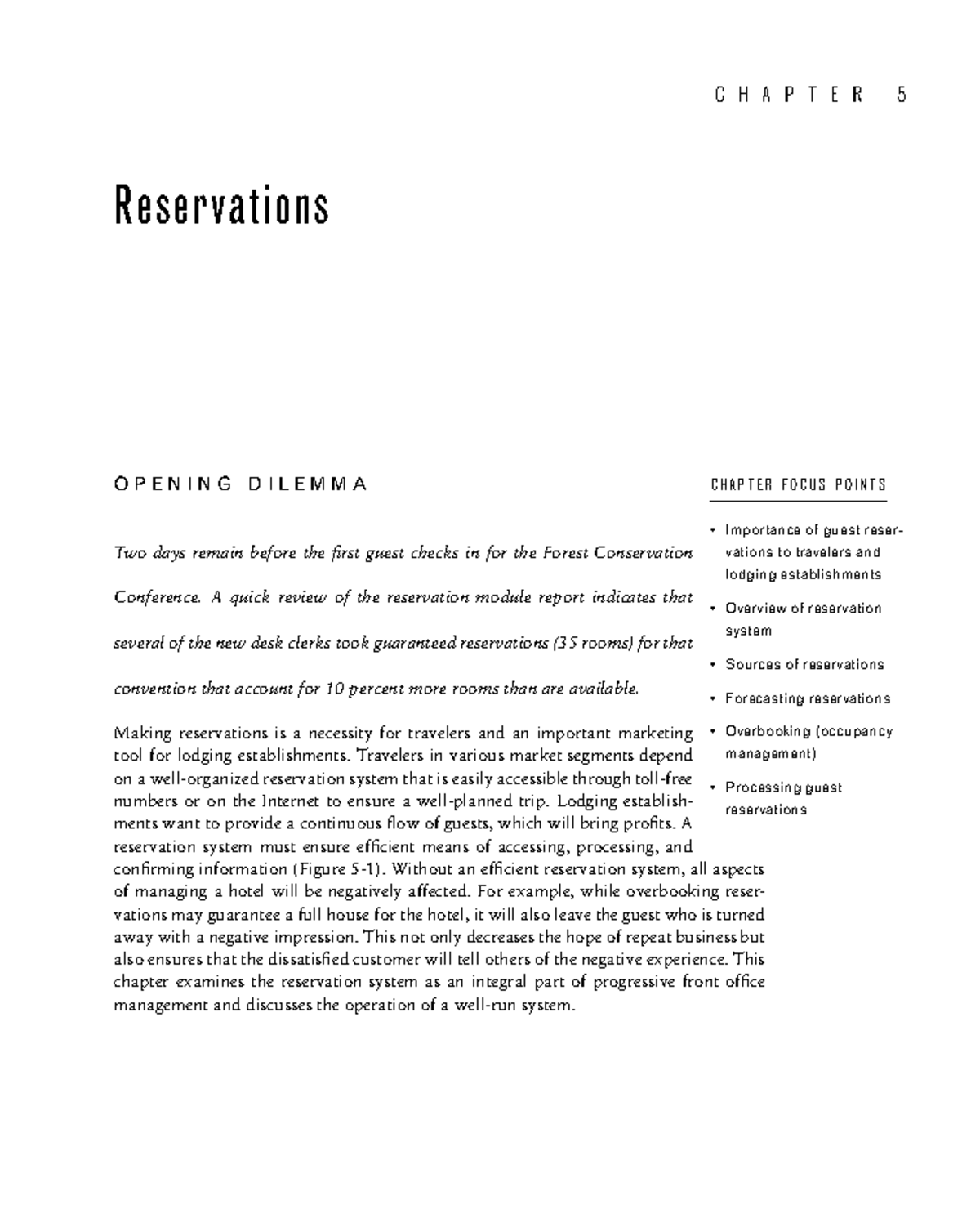 Hotel Reservation System (System Process) - CHAPTER 5 Reservations ...