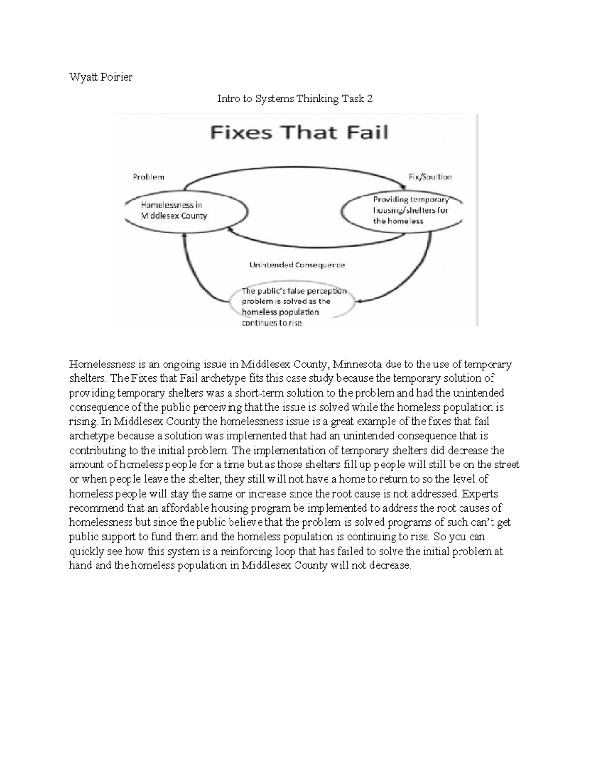 D372 Intro to Systems Thinking Task 2: Homelessness Case Study - Studocu