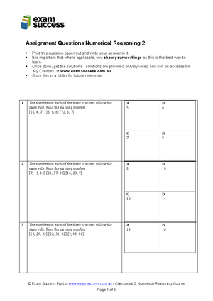 Mathematics practice test 2020 - Hendersons YOUR PATH TO SUCCESS ...