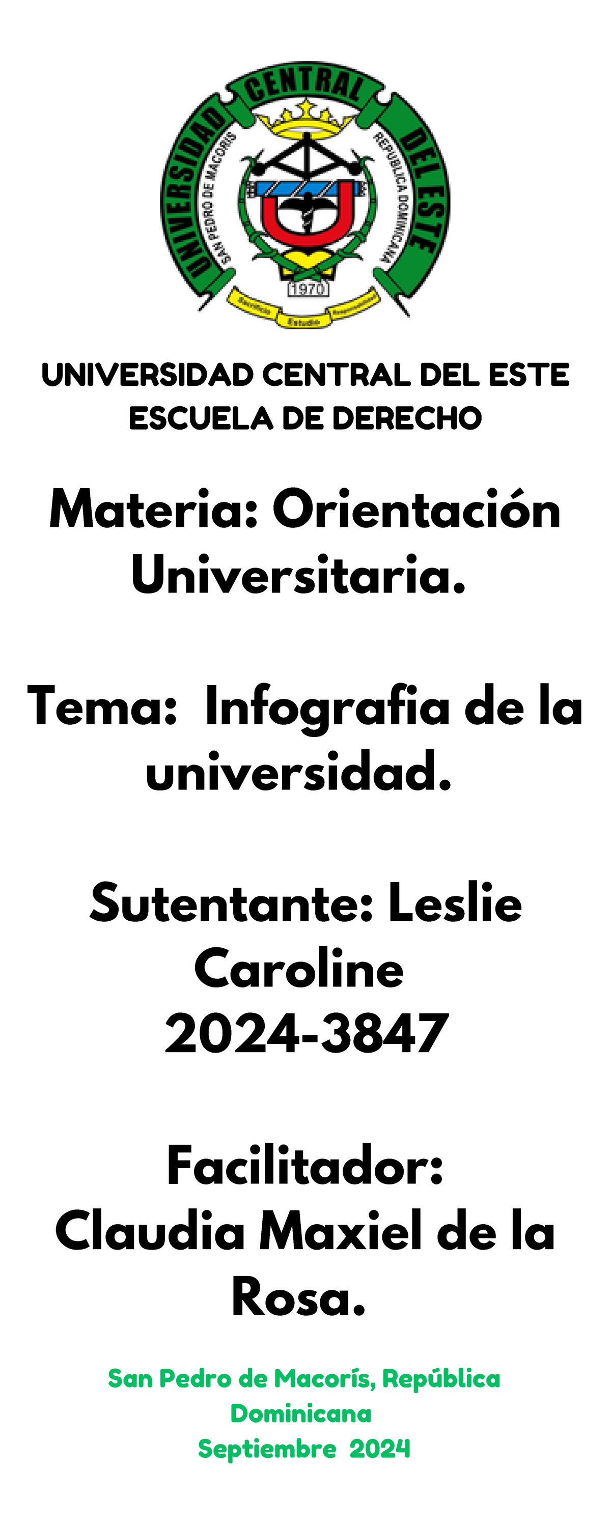 Infografía de la UCE - Orientación Universitaria (2024) - Studocu