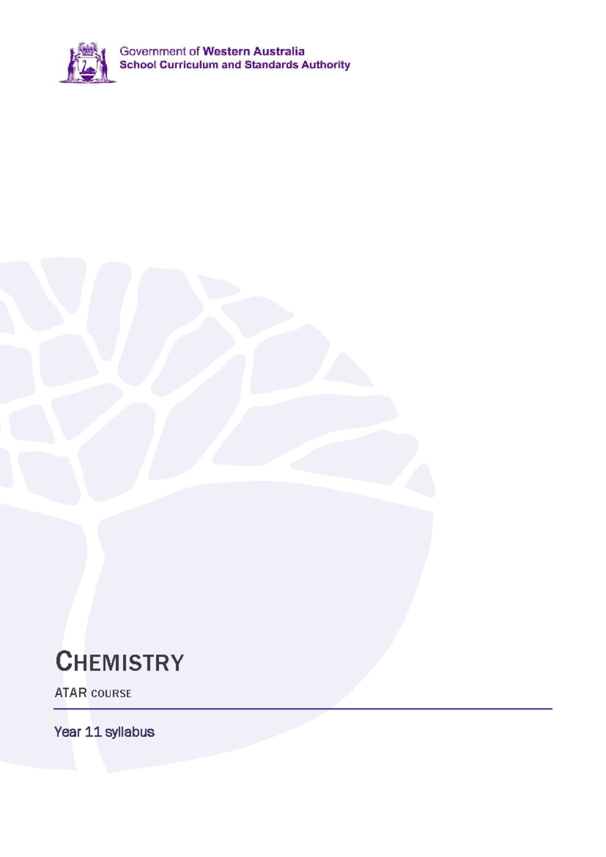 Chemistry ATAR Year 11 Syllabus Overview and Key Information - Studocu