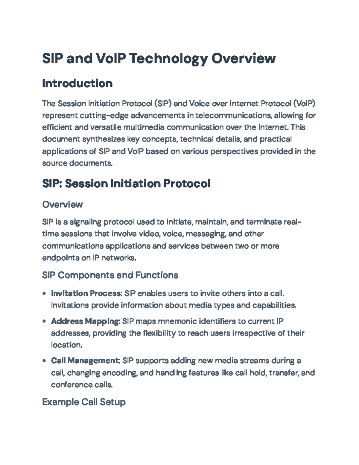 SIP and VoIP Technology: Overview and Key Concepts - SIP and VoIP ...