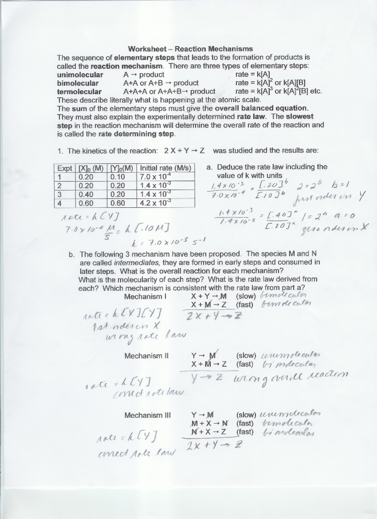 Ap Chemistry Worksheet On Calorimetry Answers