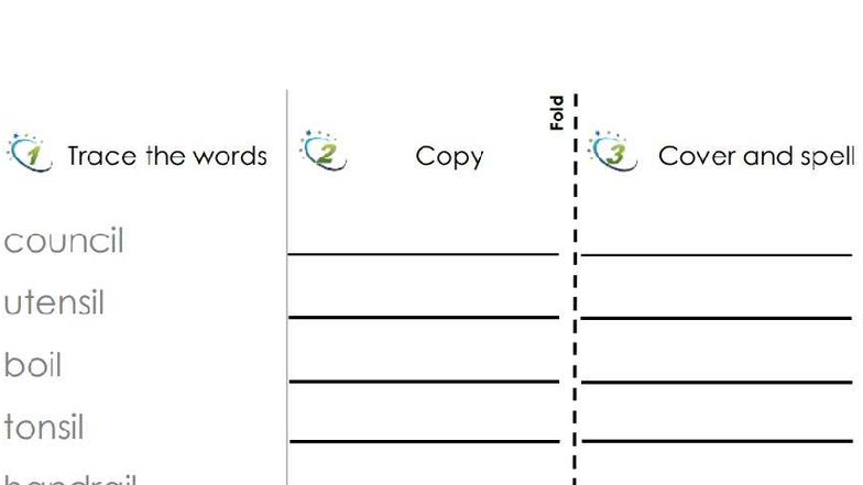 Spelling Sheet - IL Words: Definitions & Sentences - Studocu