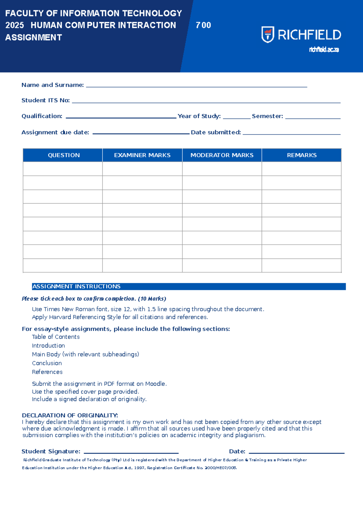 2025 HCI 700 Assignment: Exploring Interaction Design Principles - Studocu