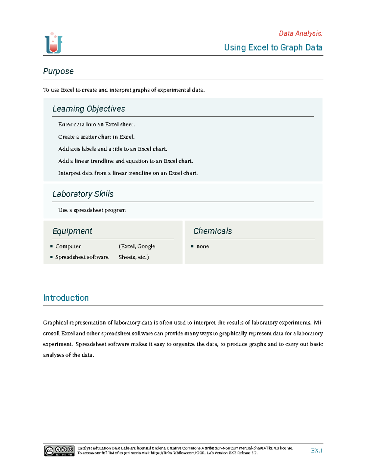 Gen Chem EX2 Excel Lab: Graphing and Data Analysis Techniques - Studocu