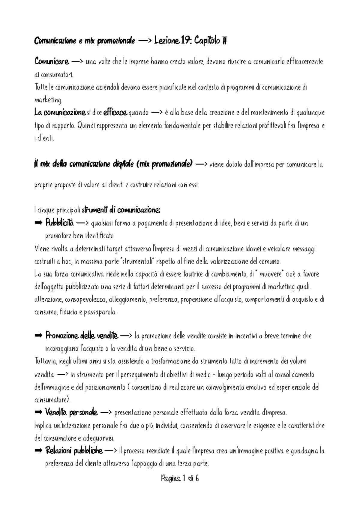 Comunicazione e Mix Promozionale - Lezione 19: Capitolo 11 - Studocu