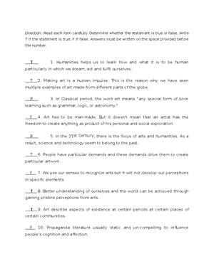 Arts 15- Functions OF ART - FUNCTIONS OF ART Functional VS Non ...