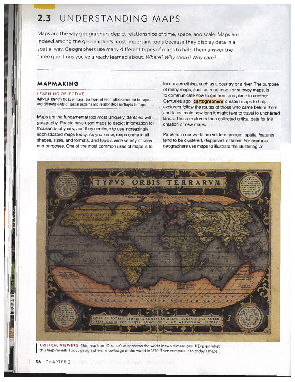 Understanding Map Projections and Scale in Geography (GEOG 101) - Studocu