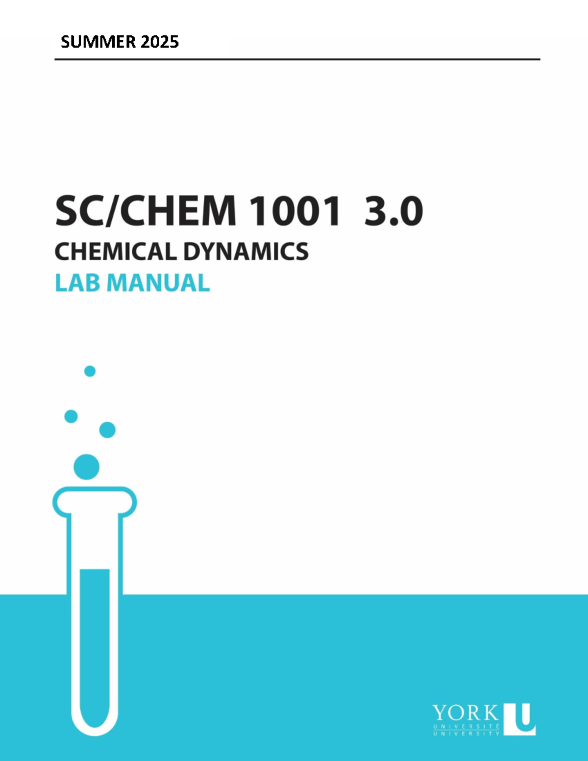 CHEM 1001 S2025 Lab Manual: Experiment 1 - Reaction Kinetics - Studocu