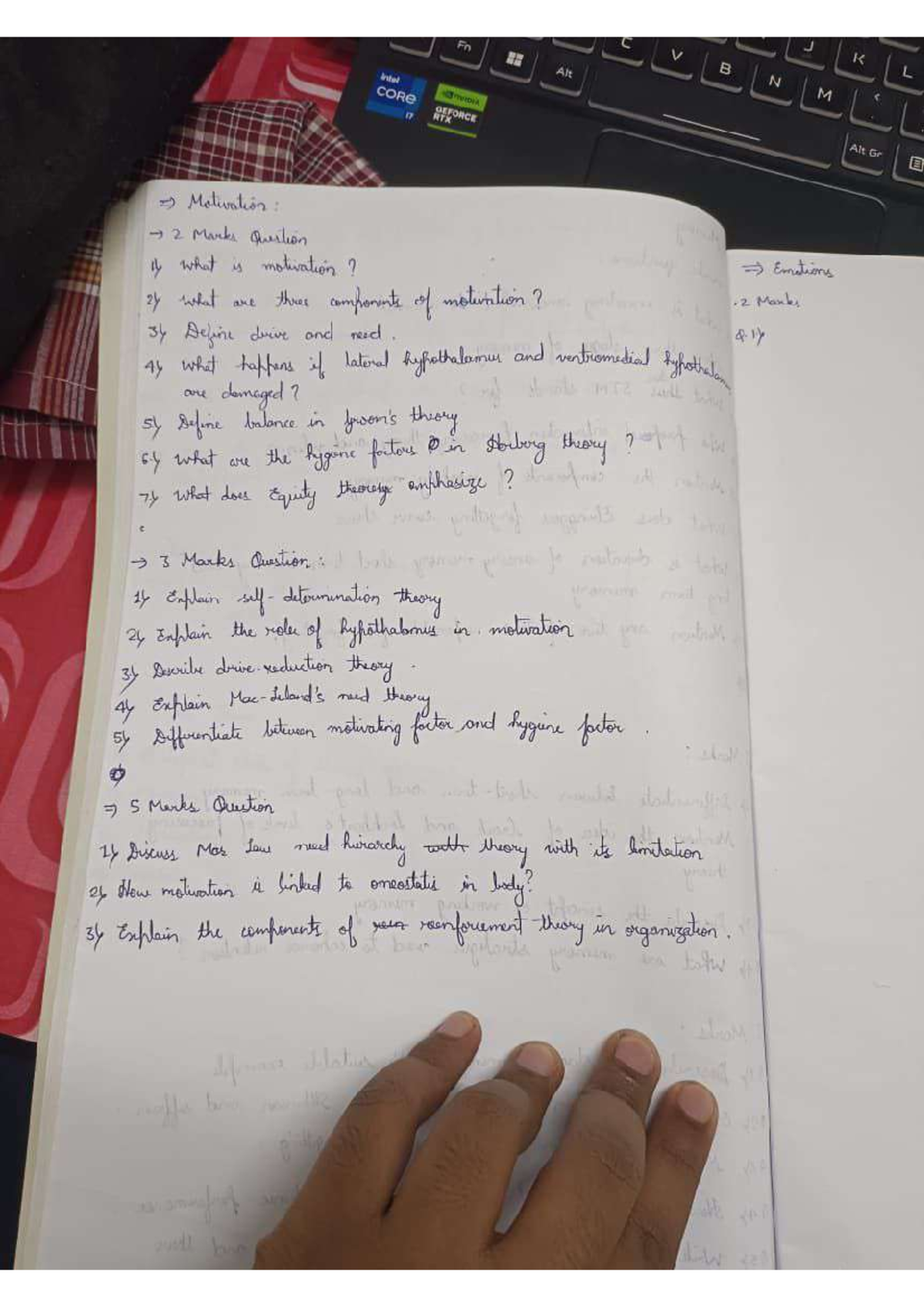 Motivation Questions and Theories: Key Concepts and Explanations - Studocu