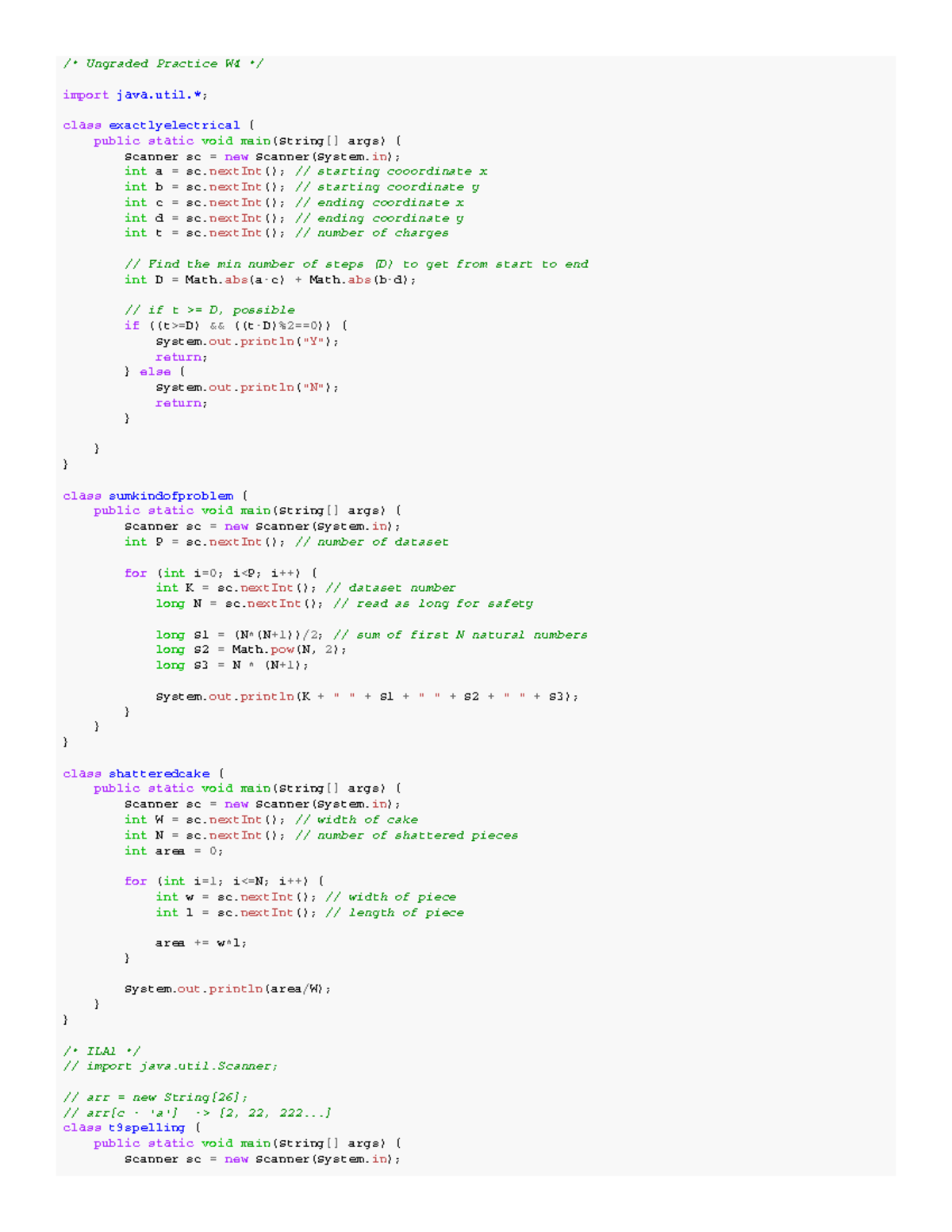 Ungraded Practice: Week 4 Programming Challenges - Studocu