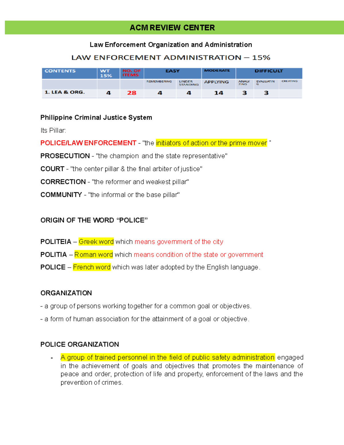 LEA 1 Law Enforcement Org. & Admin: Interagency Approaches Explained ...