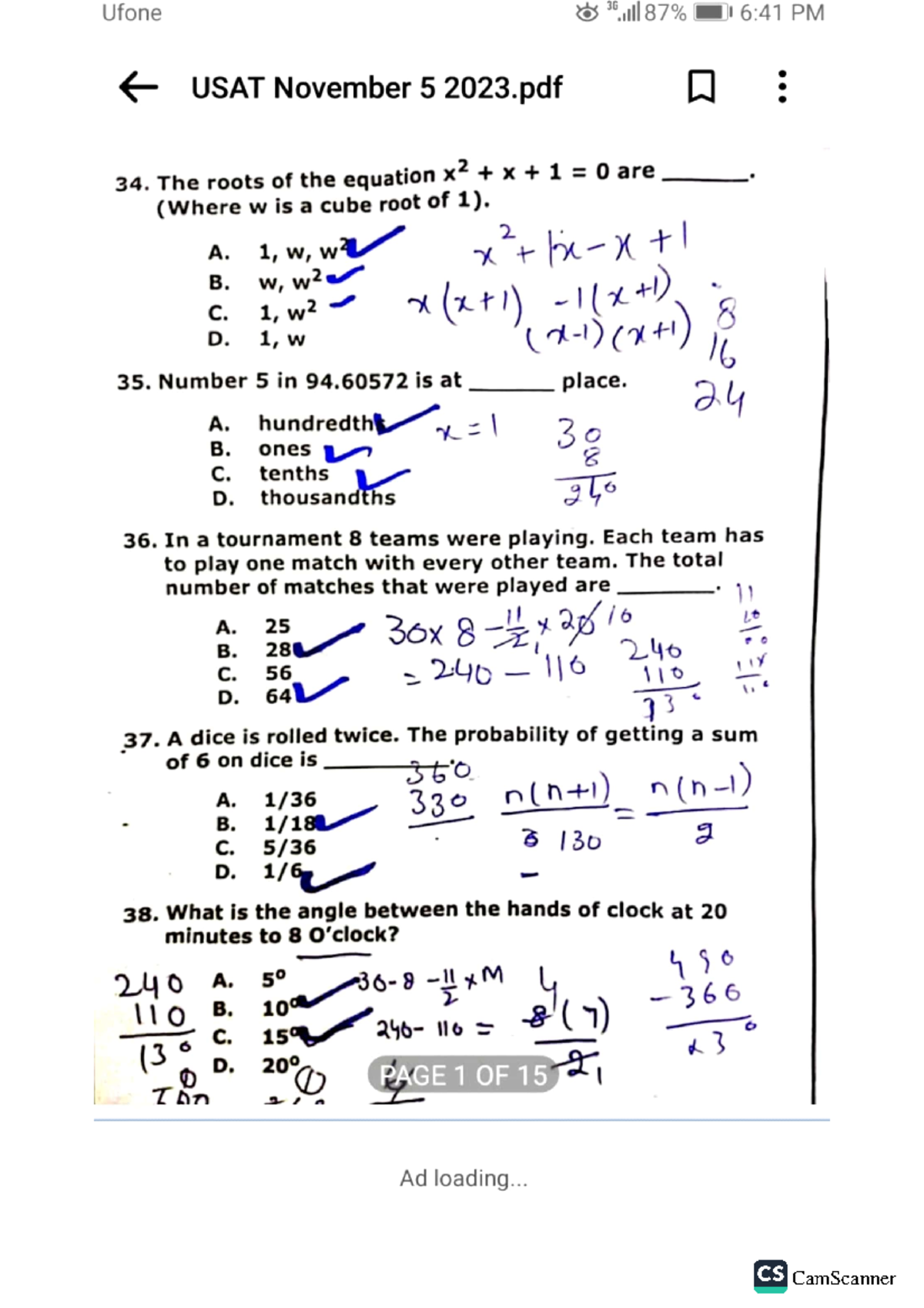 USAT Past Papers-1: Comprehensive Practice on Quantitative Reasoning ...