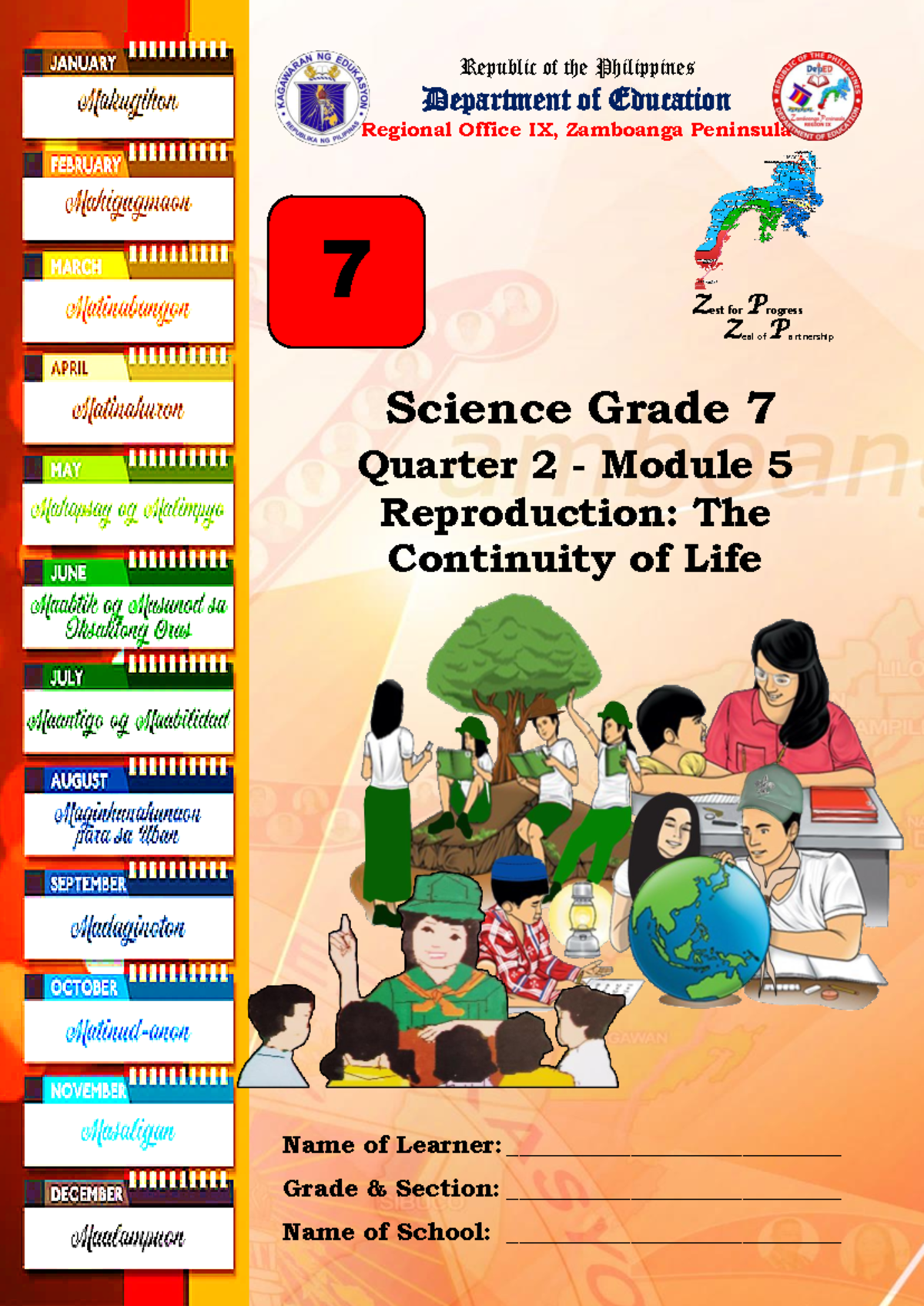 Science 7 Q2 Module 5: Reproduction and the Continuity of Life - Studocu