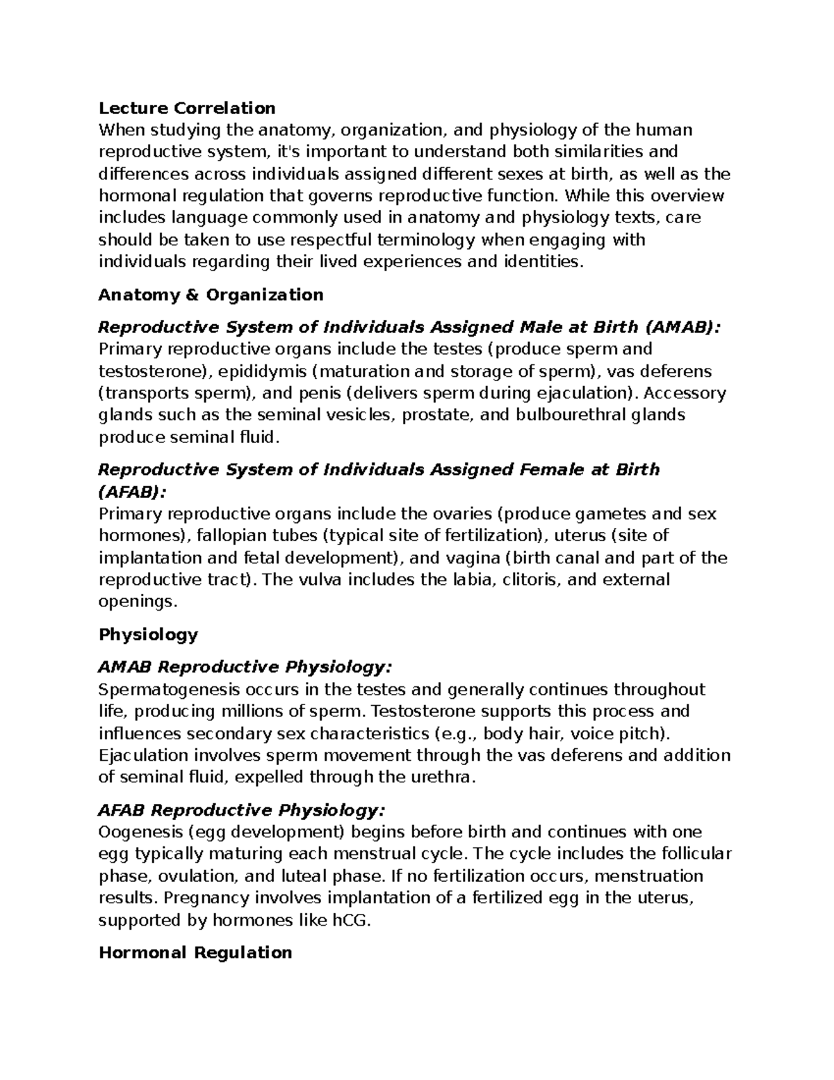 BIOS256 - Week 6 Case Study: Reproductive Anatomy & Physiology Insights ...