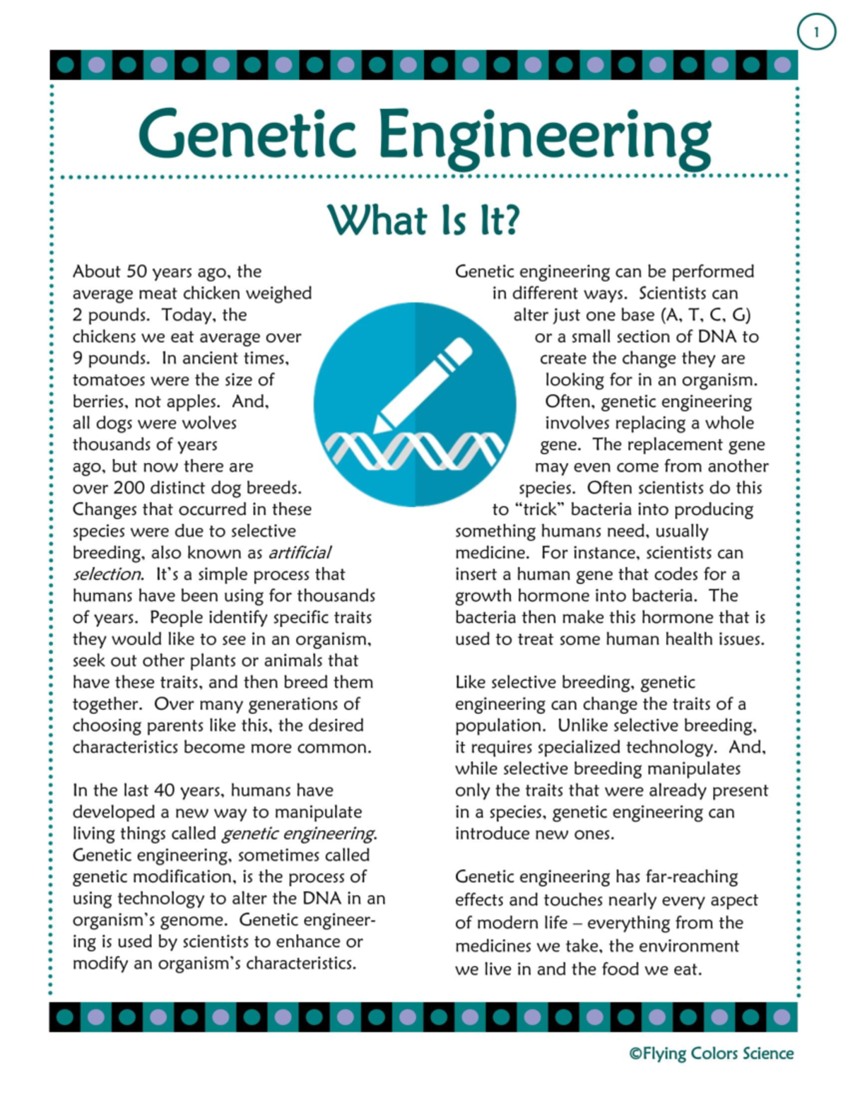 Genetic engineering: Understanding the benefits and risks in biology ...