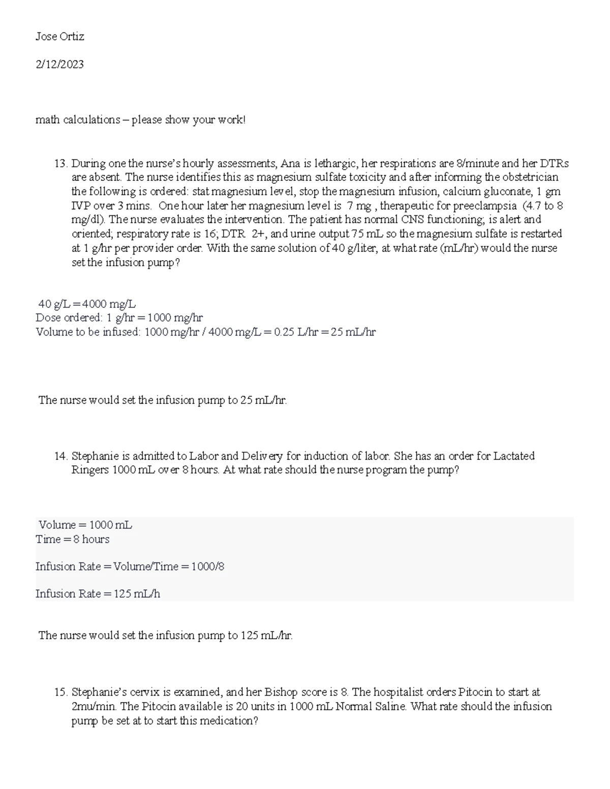 Nursing Diagnosis & Care Plan for Dyspnea Management - Studocu