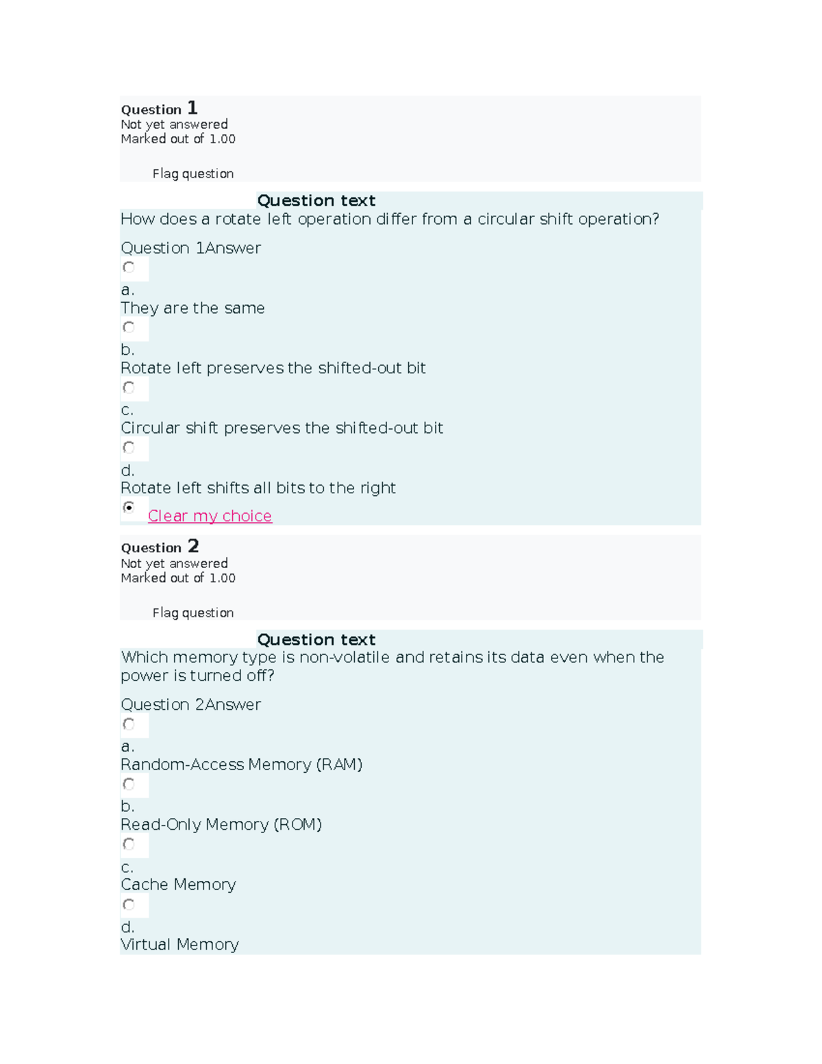 Final Exam Questions for Digital Logic Design (Course Code: DLD101 ...