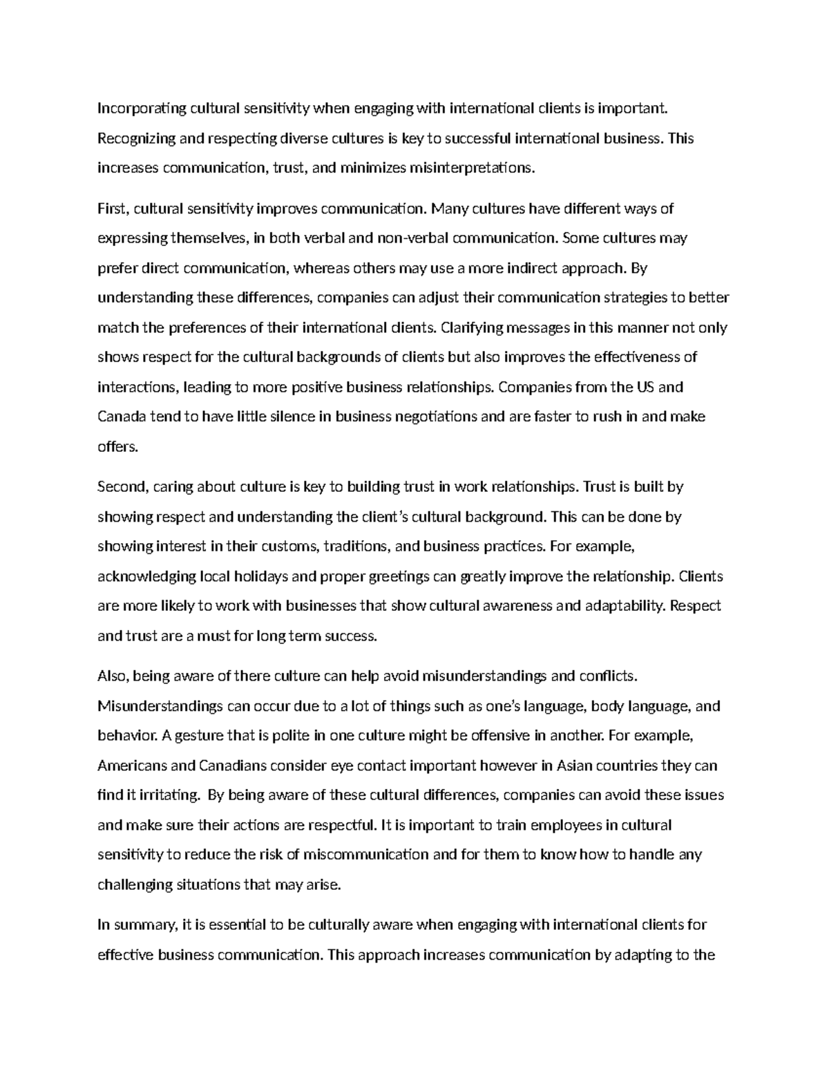 Incorporating cultural sensitivity - Recognizing and respecting diverse ...