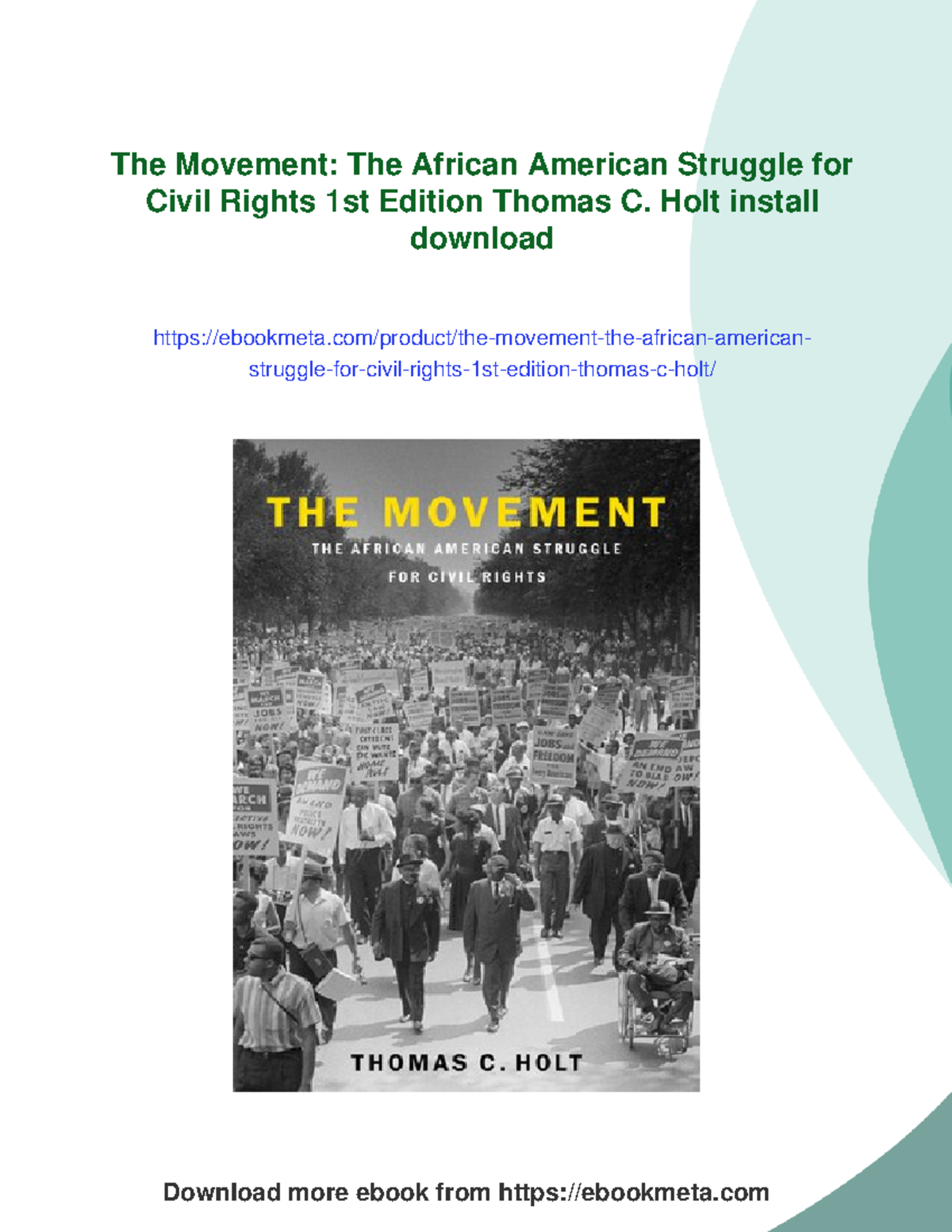 The Movement: The African American Civil Rights Struggle - 1st Ed ...