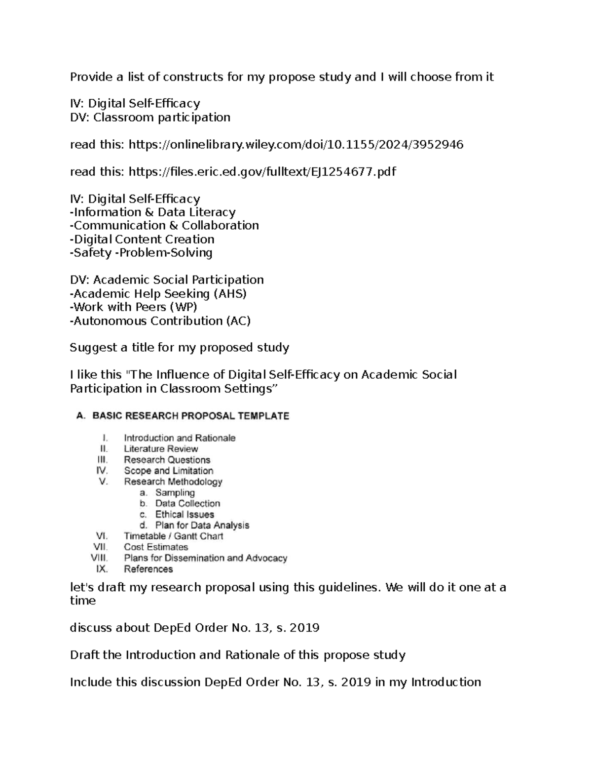 Influence of Digital Data Literacy on Classroom Participation (IV ...