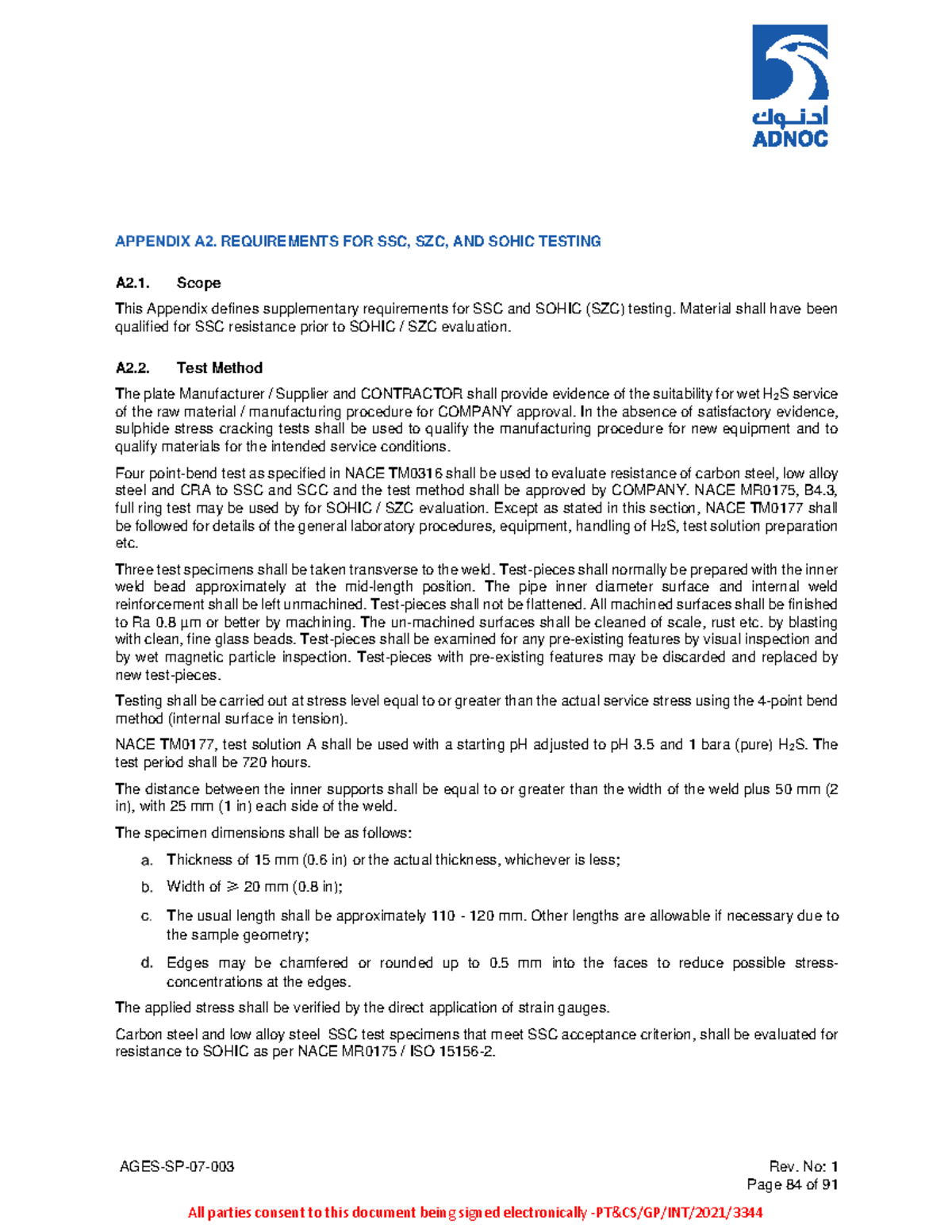 SSC and SOHIC Testing Requirements: A Comprehensive Guide - Studocu