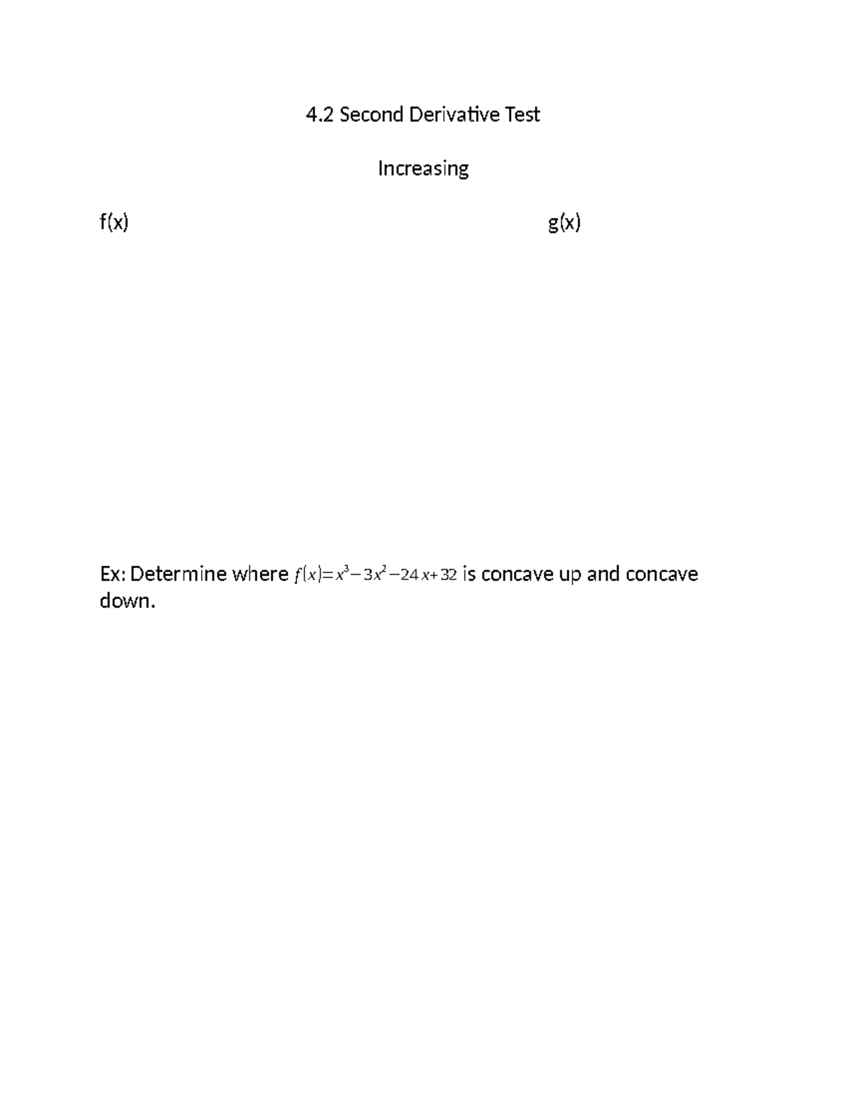 Second Derivative Test and Inflection Points Analysis - 4 Second ...