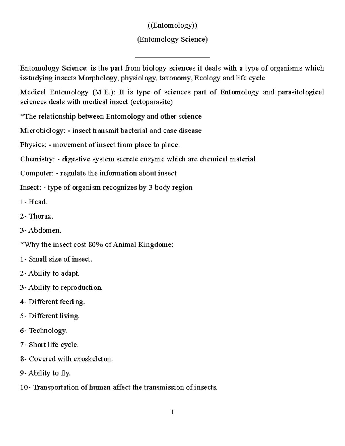 General Entomology - ((Entomology)) (Entomology Science) Entomology ...