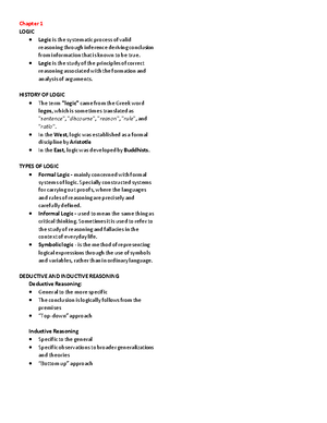 Business Logic - MODULE 1: LOGIC AND PHILISOPHY HISTORY OF LOGIC The ...