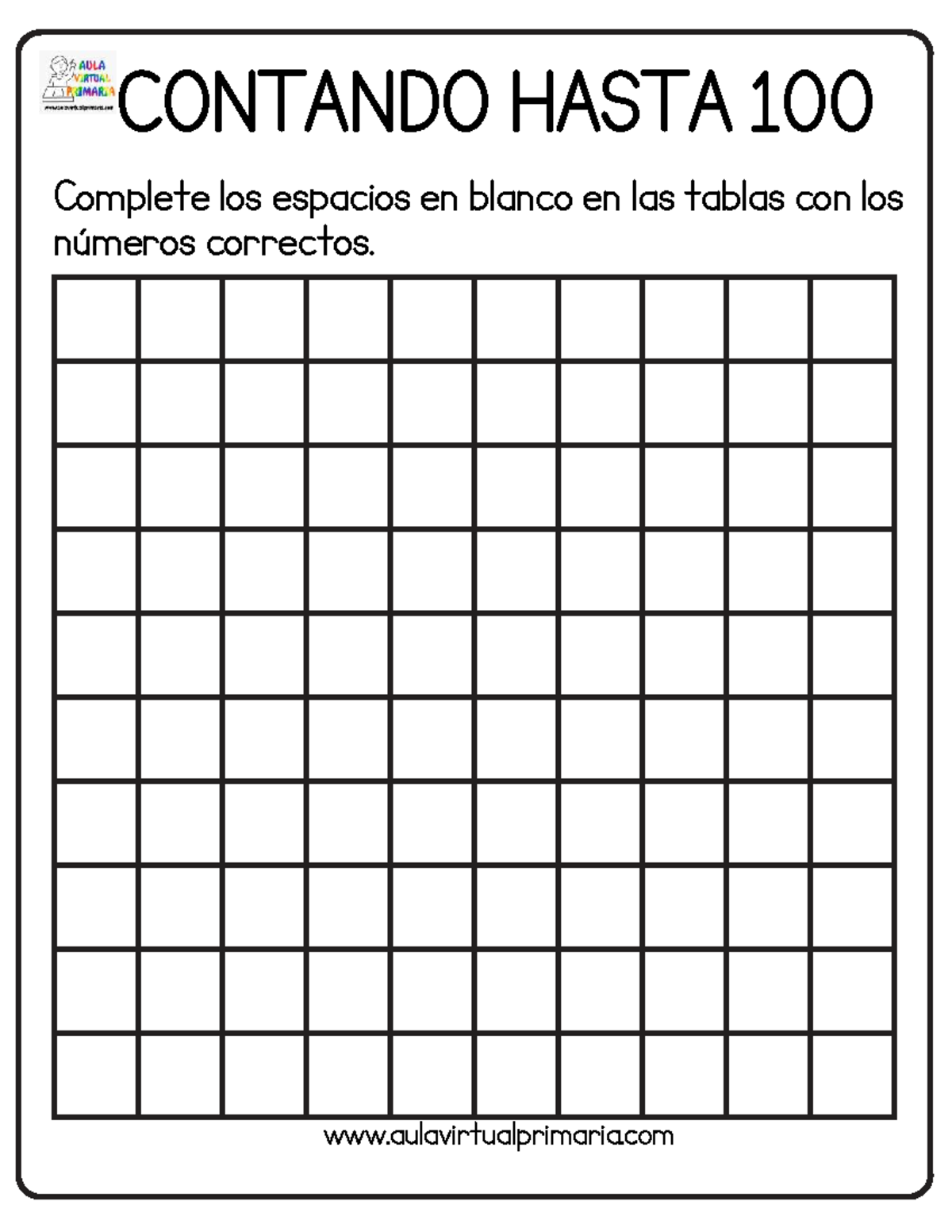 Contando hasta 100 - Ejercicios de Números 1-100 - Studocu