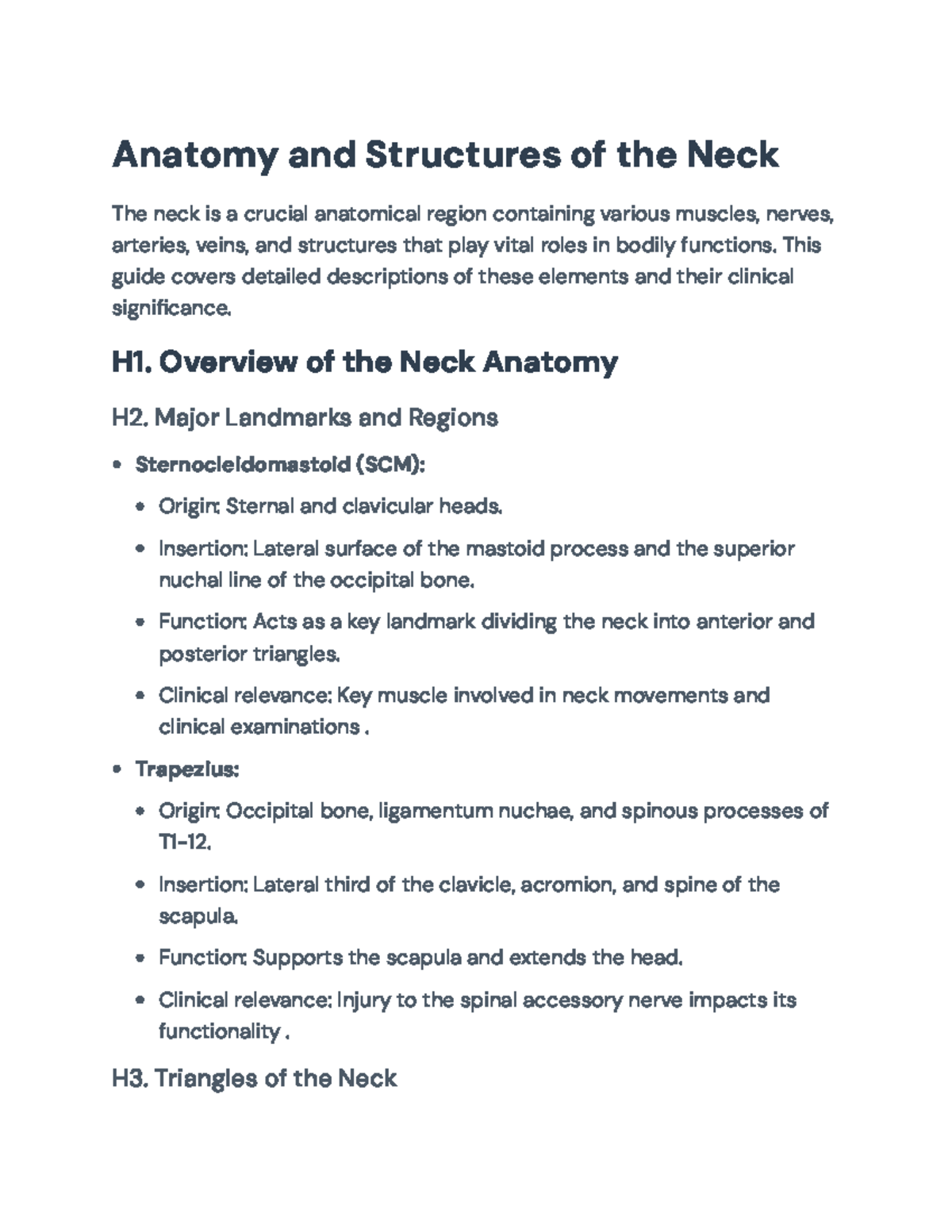 Anatomy of the Neck: Structures, Nerves, and Clinical Significance ...