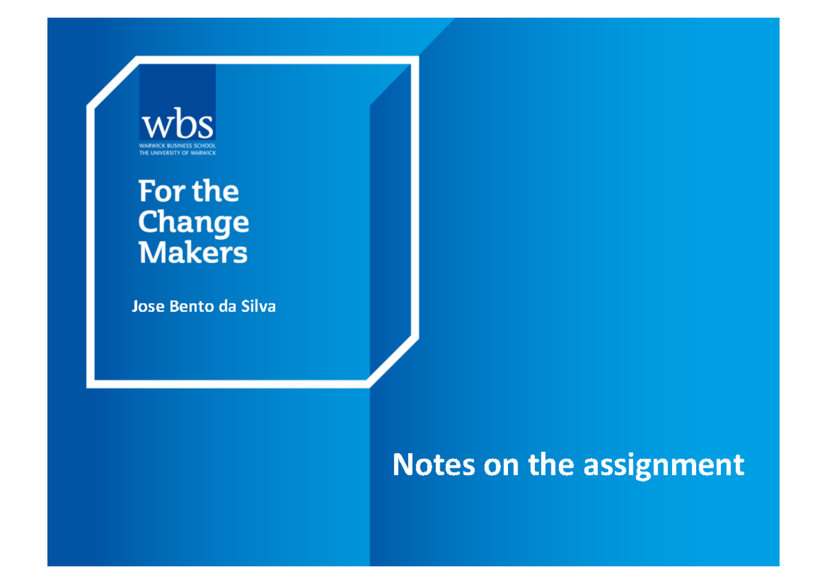 CIM Assignment Notes: Theoretical Analysis and Writing Process - Studocu