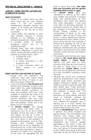 Chapter 2 - Fundamentals OF Dance Positioning - Fundamentals of Dance ...