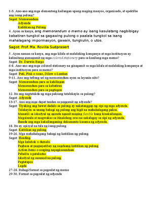 Grade 10 Yunit III Pagsusulit sa El Fili Kabanata 1-7 Quizizz ...