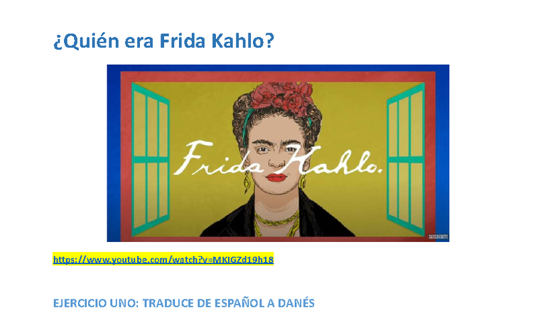 Frida Kahlo: Vida y Legado en México - Ejercicios de Español JGU 2023 ...