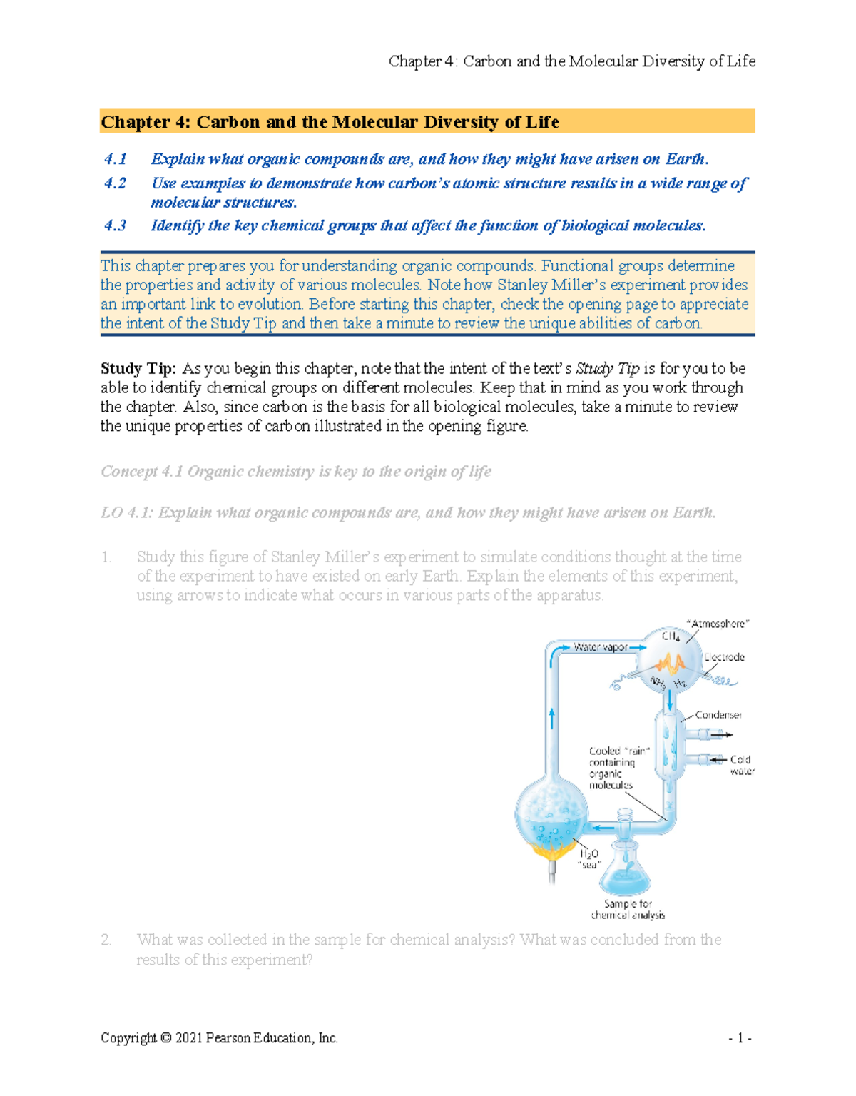 Chapter 4: Carbon and Molecular Diversity in Biological Life Sciences ...