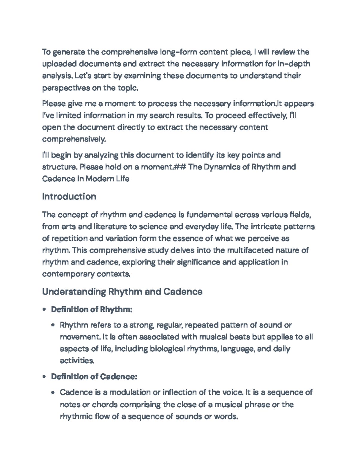 The Dynamics of Rhythm and Cadence in Modern Life: A Deep Dive Study ...