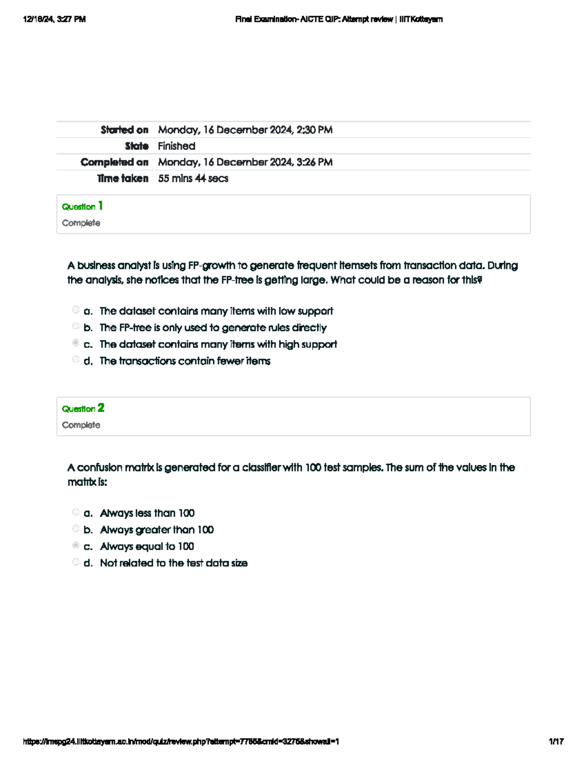 DM-End Exam: Comprehensive Review of AICTE QIP Concepts - Studocu